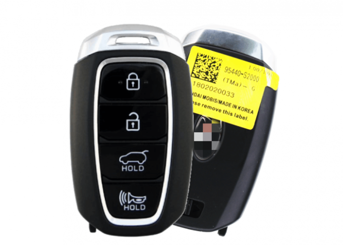 Echtes Smart Remote Hyundais Santa Fe 2019 befestigen 4 Knöpfe 433 MHZ ...